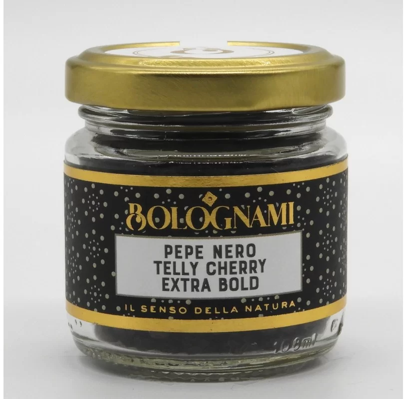 Black Pepper Tellicherry Extra Bold in Grains - Bolognami